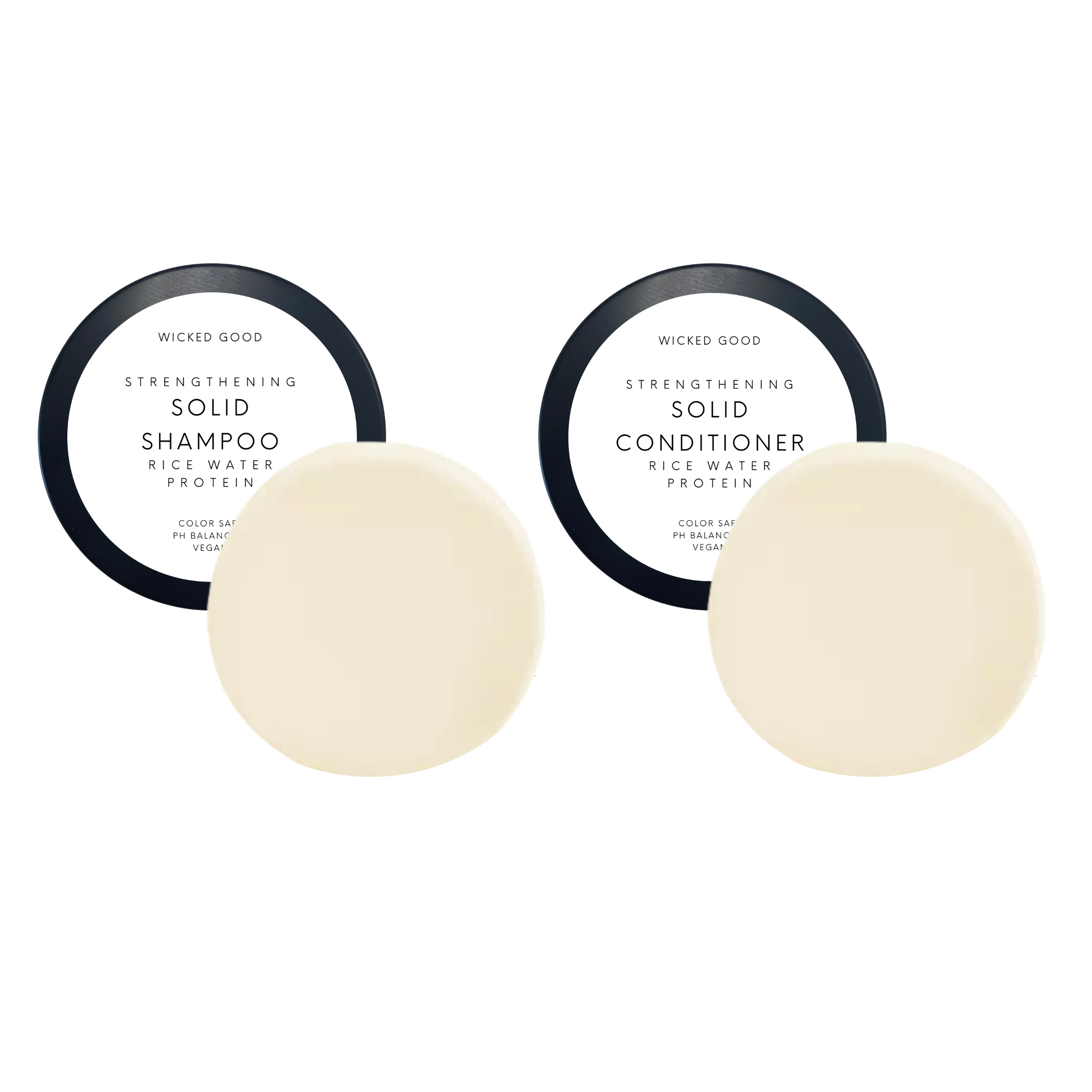 Best Solid Shampoo + Conditioner Bar Set | Rice Water For Hair Growth – Wicked Good Perfume